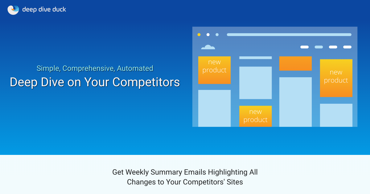 Monitor Website Changes for Competitor Insights - Deep Dive Duck